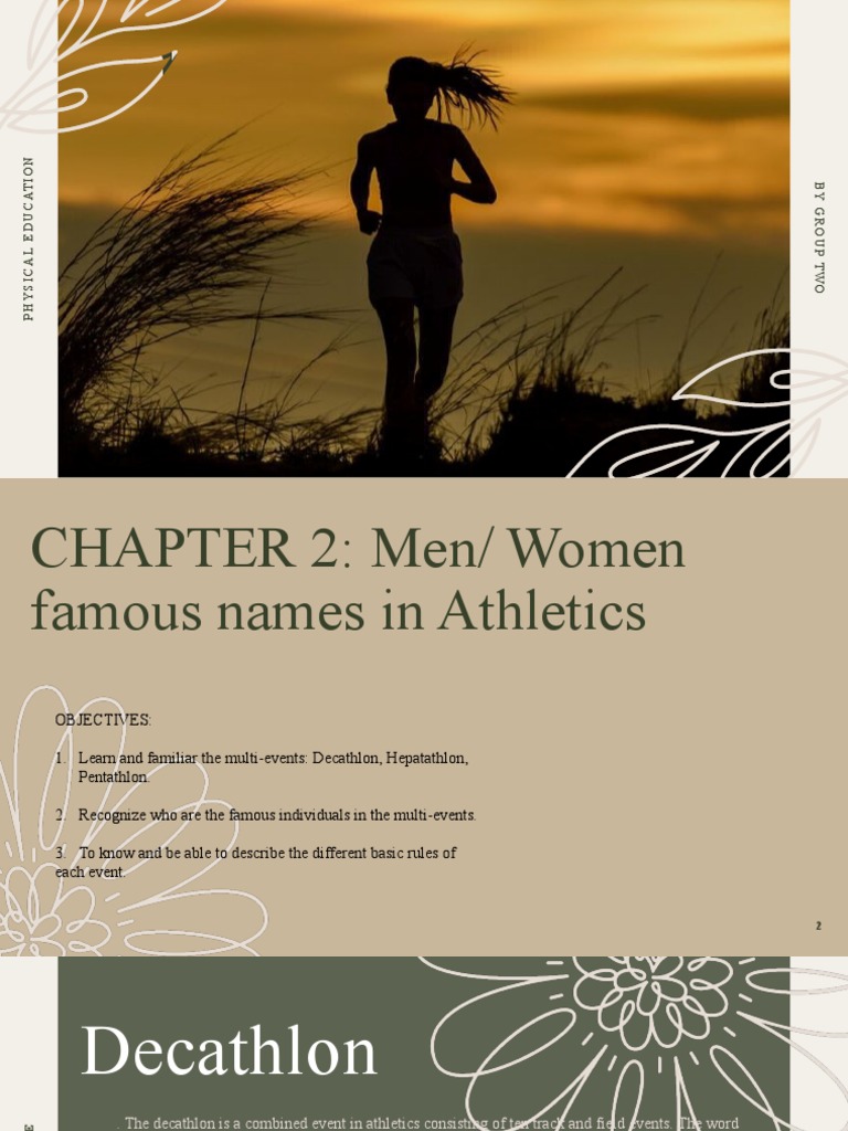 Pe Chapter 2 Report | PDF | Track And Field | Sport Of Athletics