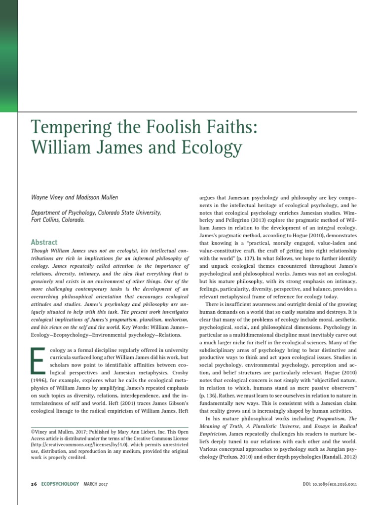 Tempering of Foolish Faith | PDF | Pragmatism | Truth