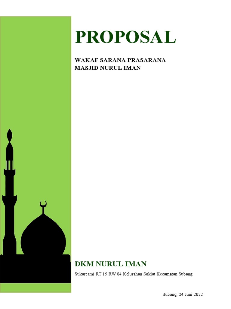 PROPOSAL Karpet Masjid | PDF