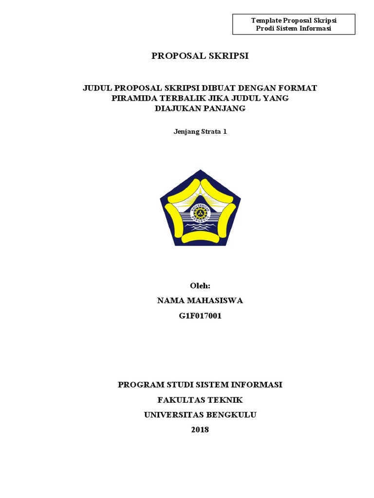 Template Proposal Skripsi SI | PDF