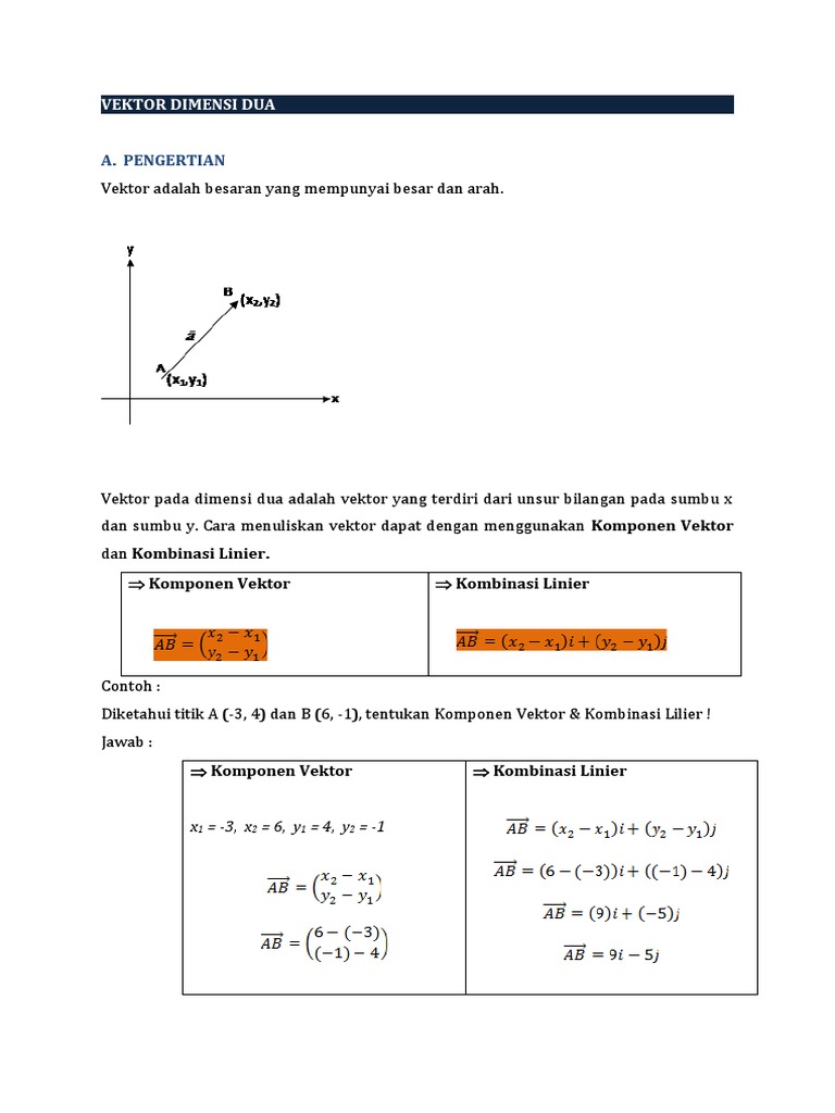 Vektor Dimensi Dua | PDF