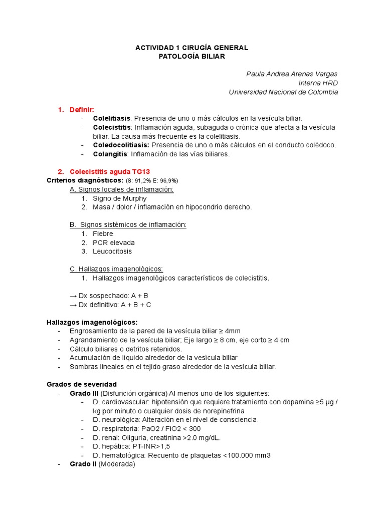 CX General Actividad 1 | PDF | Vesícula biliar | Gastroenterología