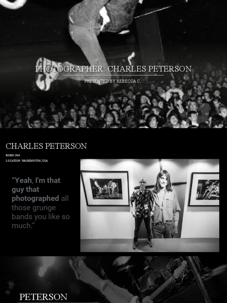 Charles Peterson: Grunge Photographer | PDF