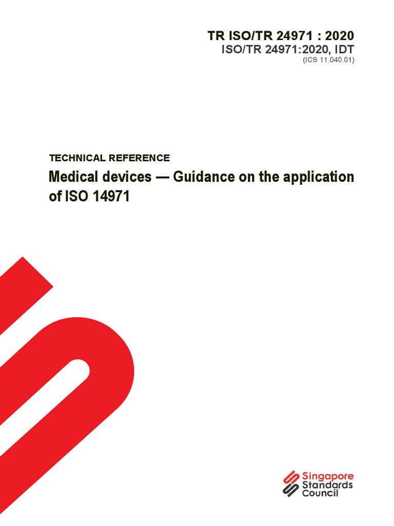 TR Iso TR 24971-2020 Preview | PDF | International Organization For Standardization | Medical Device