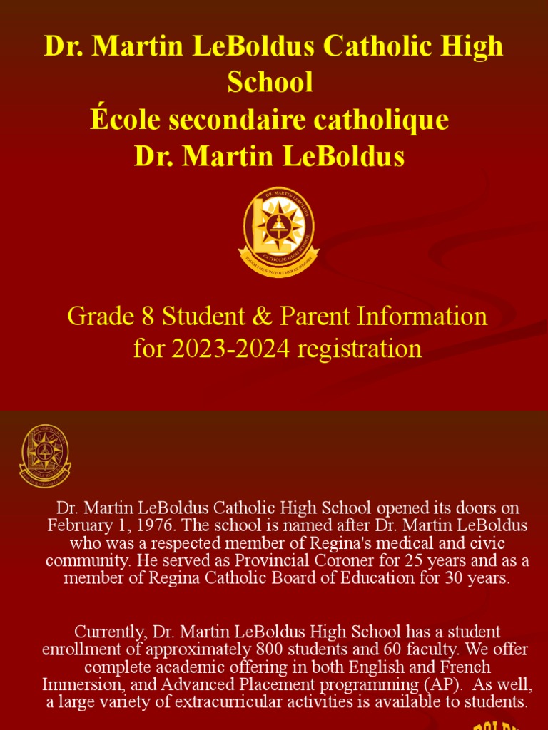 LeBoldus High School: 2023-2024 Info Guide | PDF | School Counselor ...