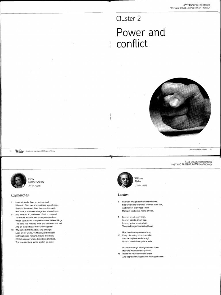 Anthology Power and Conflict Poetry | PDF