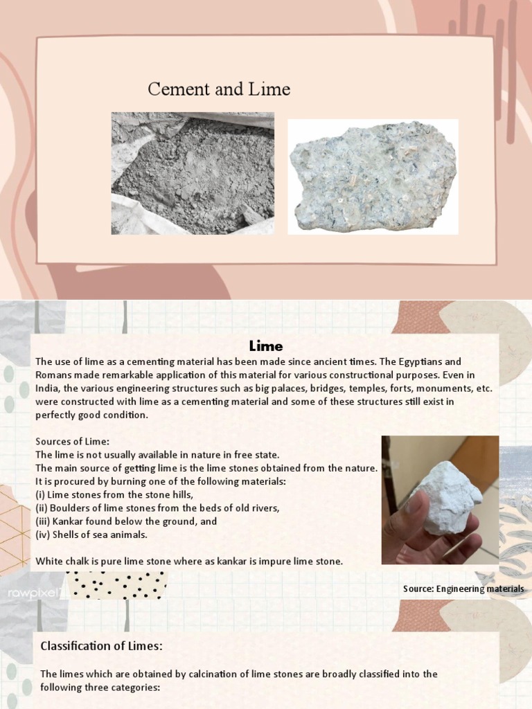Cement And Lime Download Free Pdf Lime Material Cement
