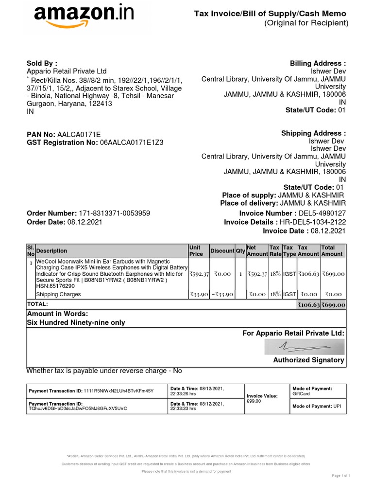 Invoice | PDF | Invoice | Payments