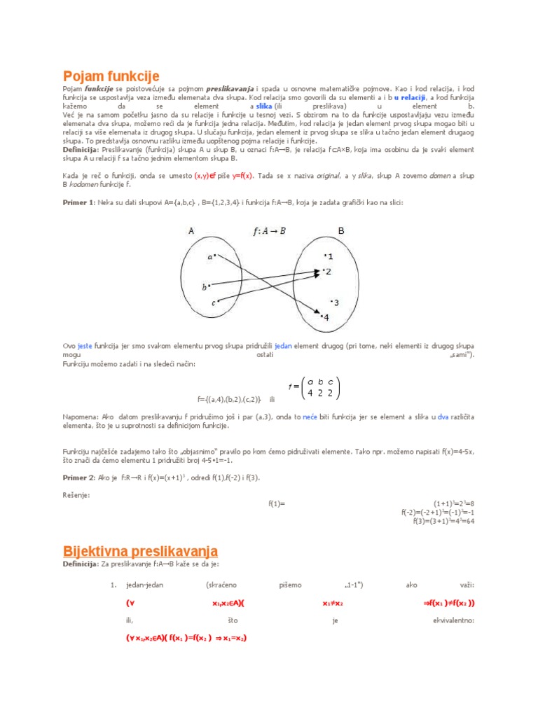 Pojam Funkcije11 | PDF
