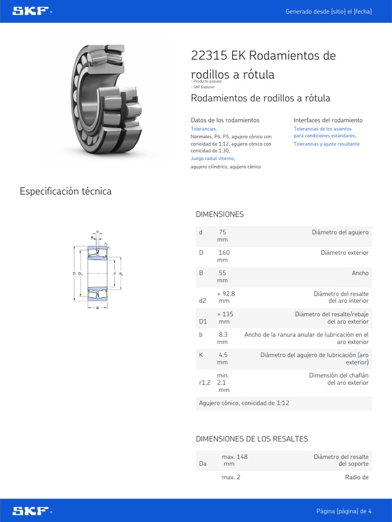 EK Rodamientos de Rodillos A Rótula - 20210920 | PDF | Red mundial ...