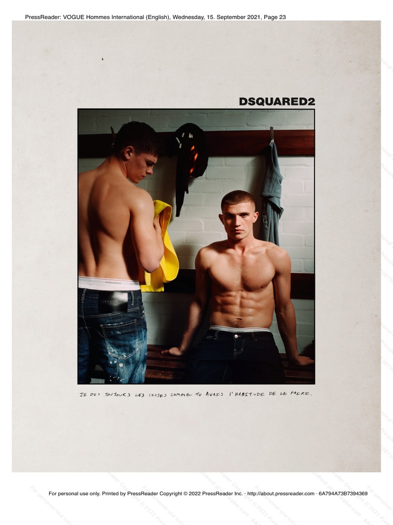 PressReader: PressReader: VOGUE Hommes International (English), Wednesday, 15. S | PDF