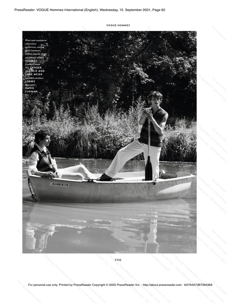 PressReader: PressReader: VOGUE Hommes International (English), Wednesday, 15. S 2 | PDF