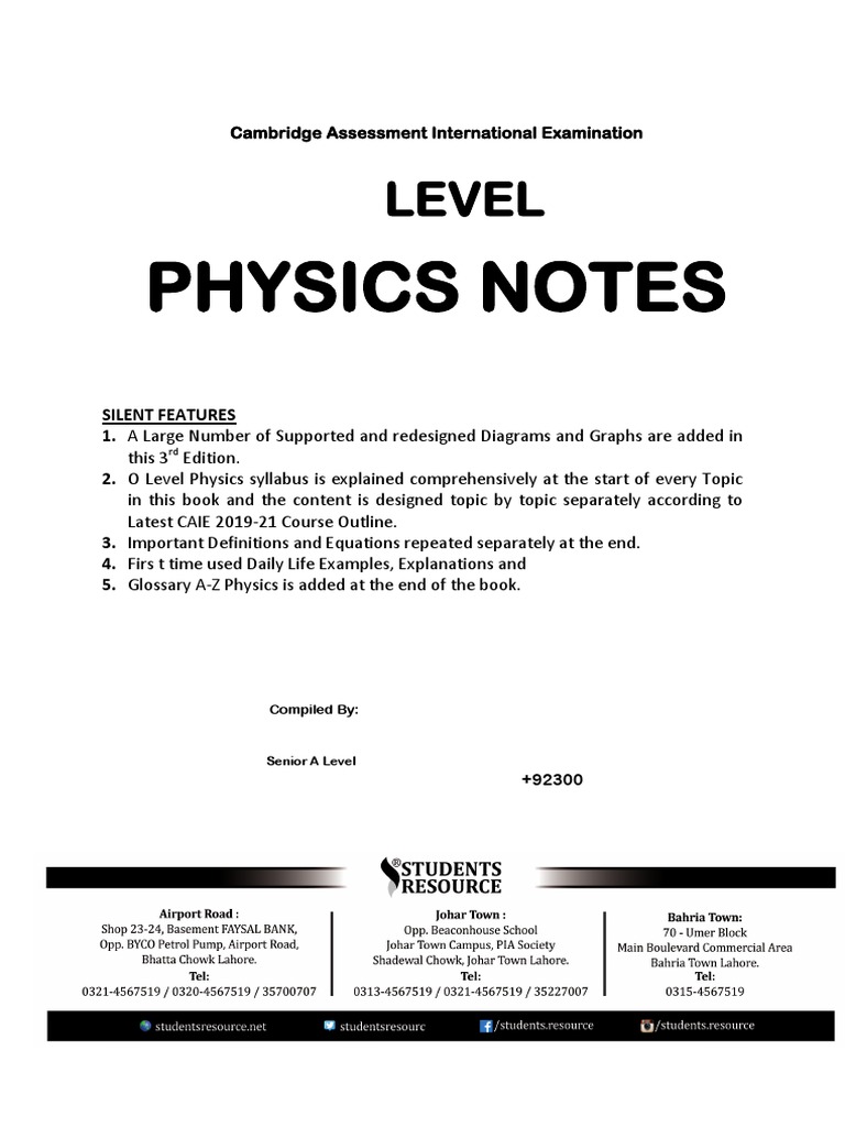 Force Motion O-Level-Physics-Notes-by-Sir-Abdul-Hakeem-Updated-2019 ...