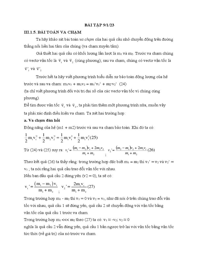 Bai Tap Bao Toan Co Nang | PDF