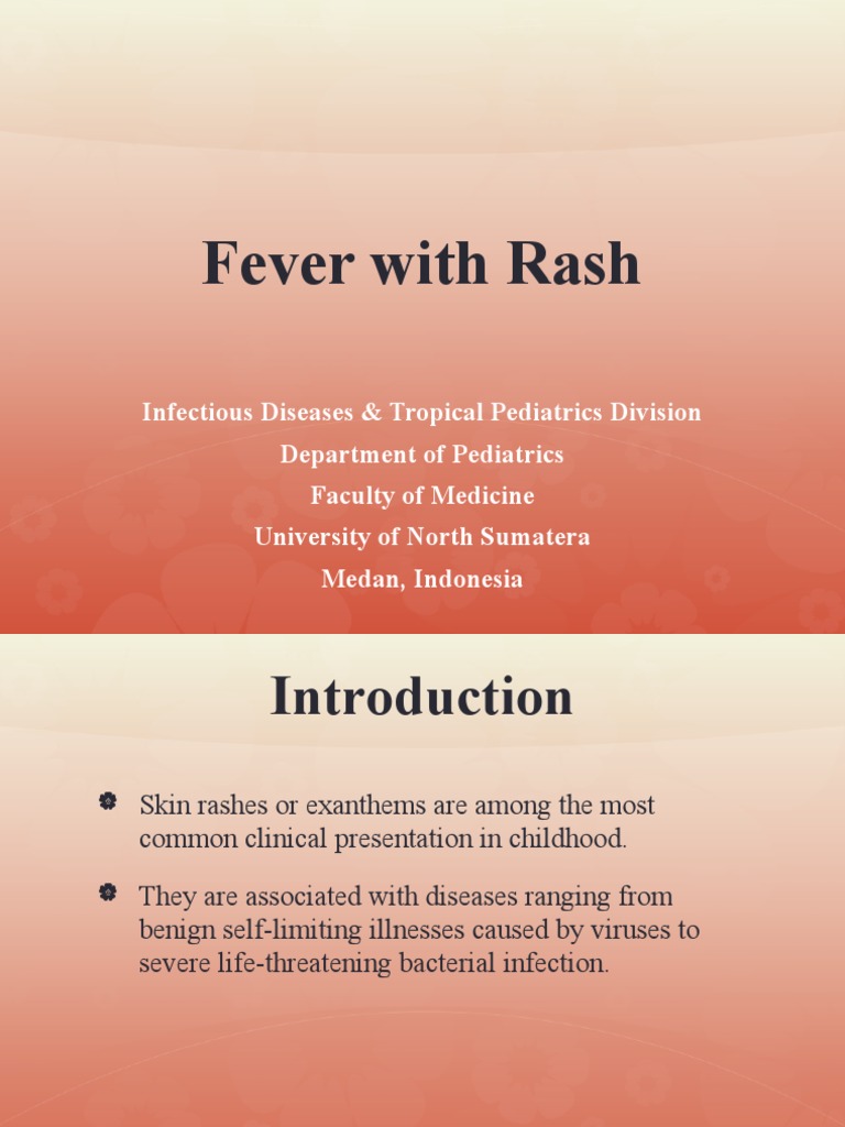 Fever With Rash | PDF | Measles | Diseases And Disorders