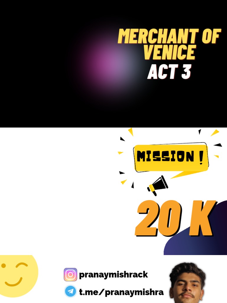 Merchant-Of-Venice-Act-3 MCQ | PDF | The Merchant Of Venice | British Plays Adapted Into Films