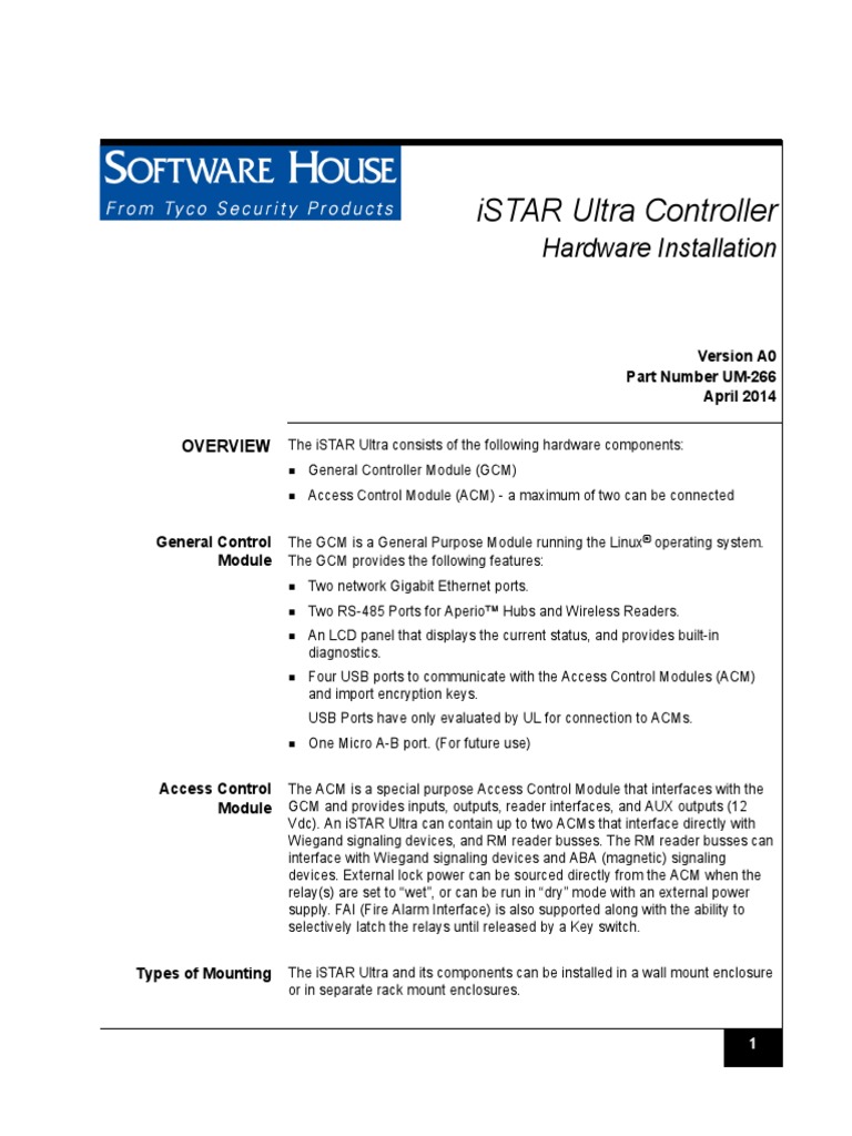 Istar Ultra Hardware Install Guide - Ra0 - LT - en | PDF | Screw ...