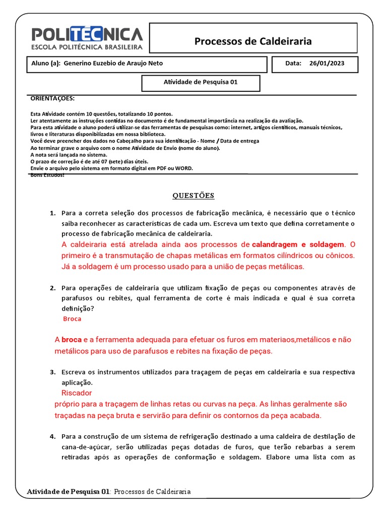 Processos de Caldeiraria: Uma Análise dos Principais Conceitos ...
