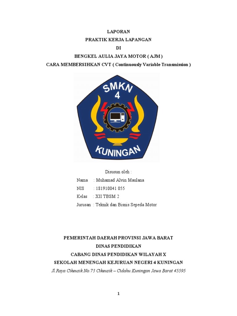 Laporan PKL Avin | PDF