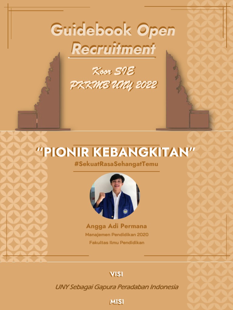 GuideBook Oprec Koordinator Sie PKKMB UNY 22 | PDF