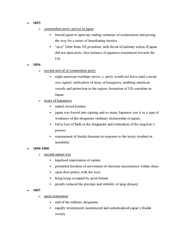Japanese Expansion: Key Events Timeline | PDF | Empire Of Japan ...