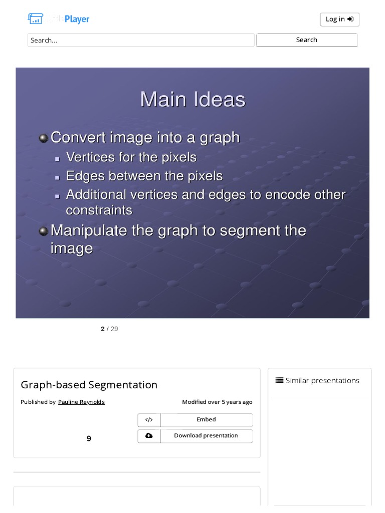 Graph Based Segmentation Ppt Download Download Free Pdf Image