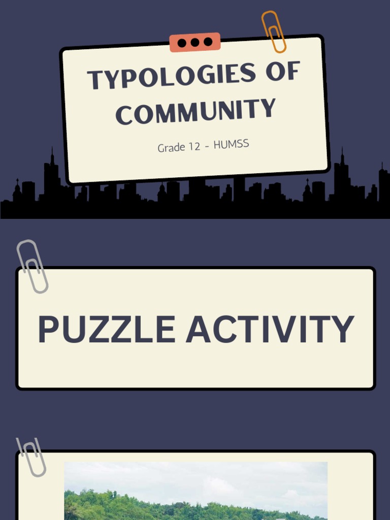 Typologies of Community | PDF | Community | Suburb