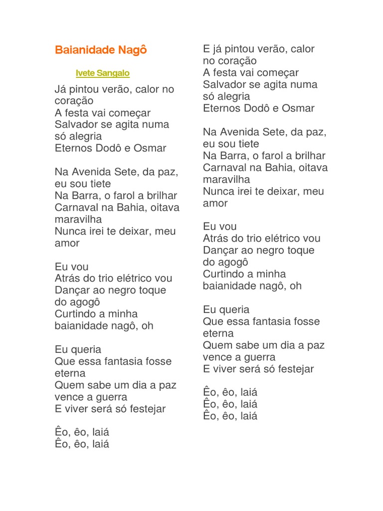 Canarinho | PDF | Amor | Adão e Eva