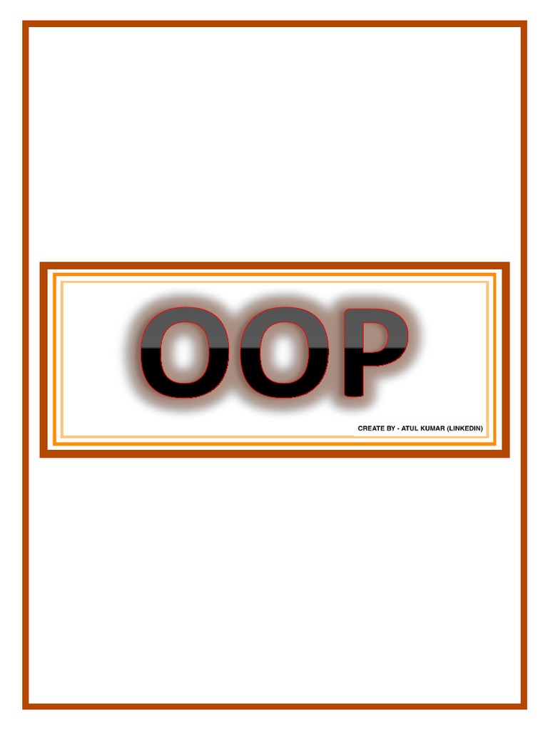 Oop S Concept Pdf Class Computer Programming Method Computer Programming