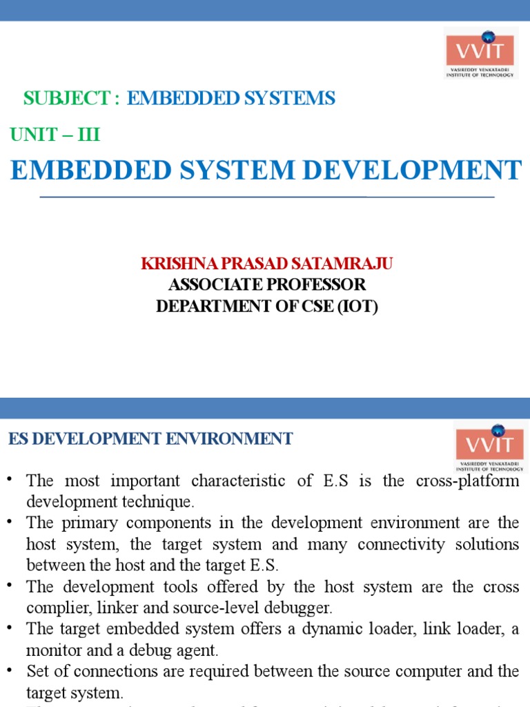 Unit - 5 Embedded System Development | PDF | Integrated Development ...