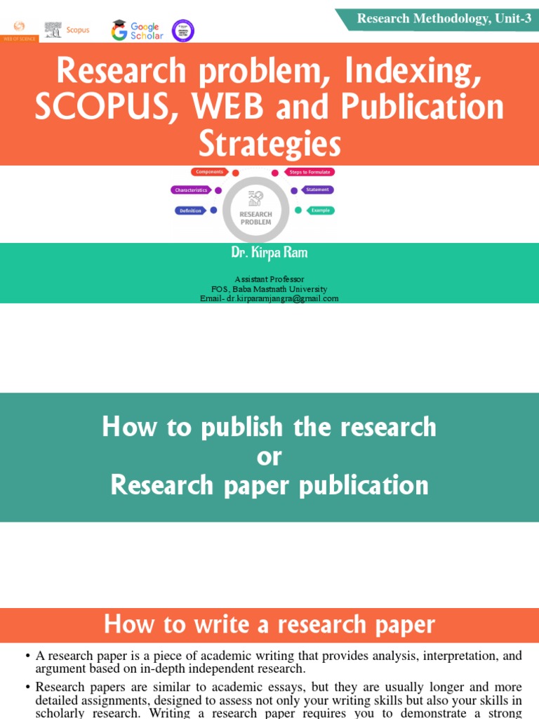 Research Paper Publication Guide | PDF | Academic Journal | Academic ...
