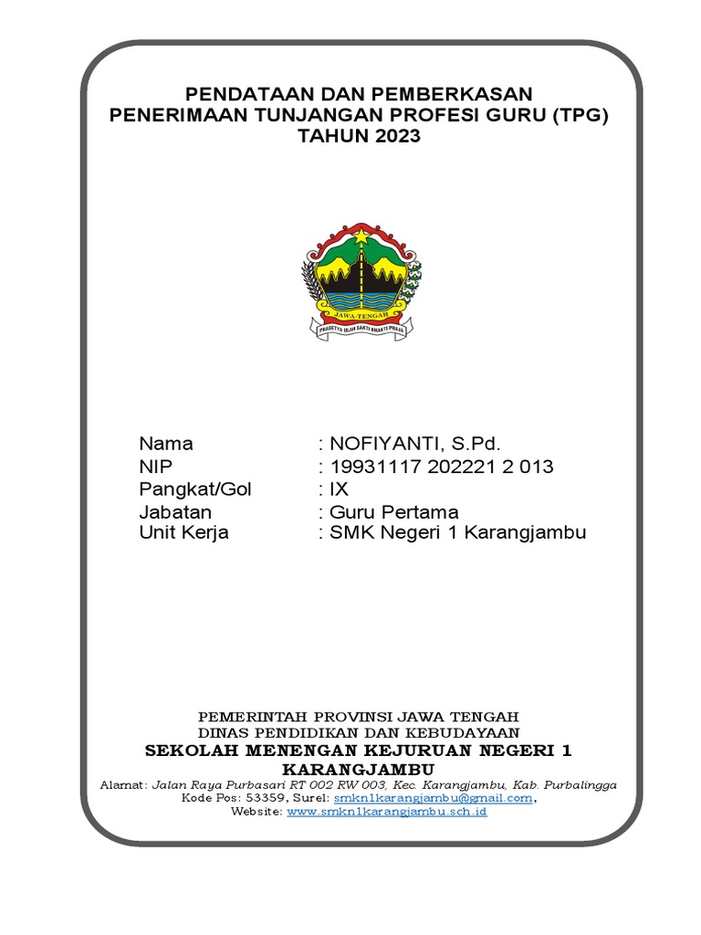 Cover TPG 2023-Nofiyanti | PDF