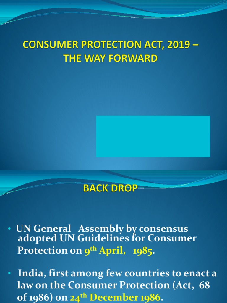 Consumer Protection Act, 2019 - The Way Forward-1-22 | PDF | Consumer ...