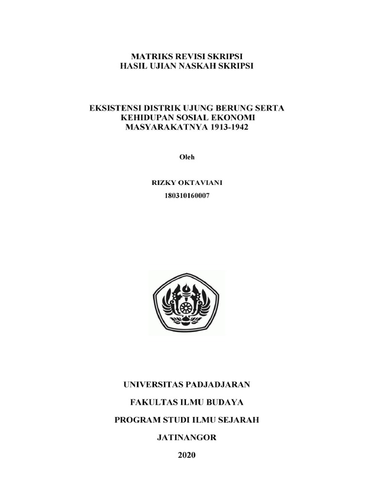 Matriks Revisi Skripsi | PDF