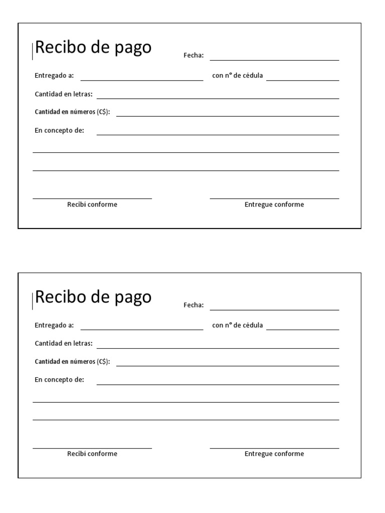 Recibo | PDF