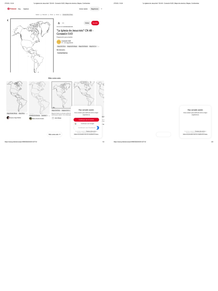 "La Iglesia de Jesucristo" CN 48 - Conexión SUD - Mapa de America ...