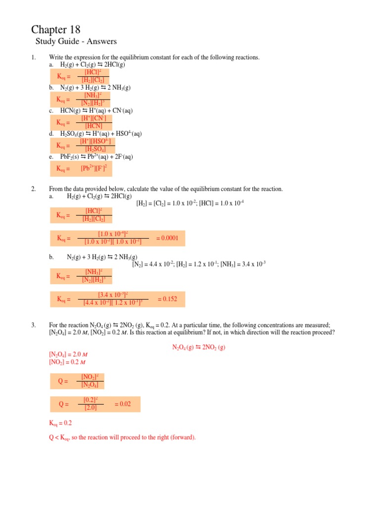 Chapter 18 Acids and Bases Answers | PDF | Solubility | Chemistry