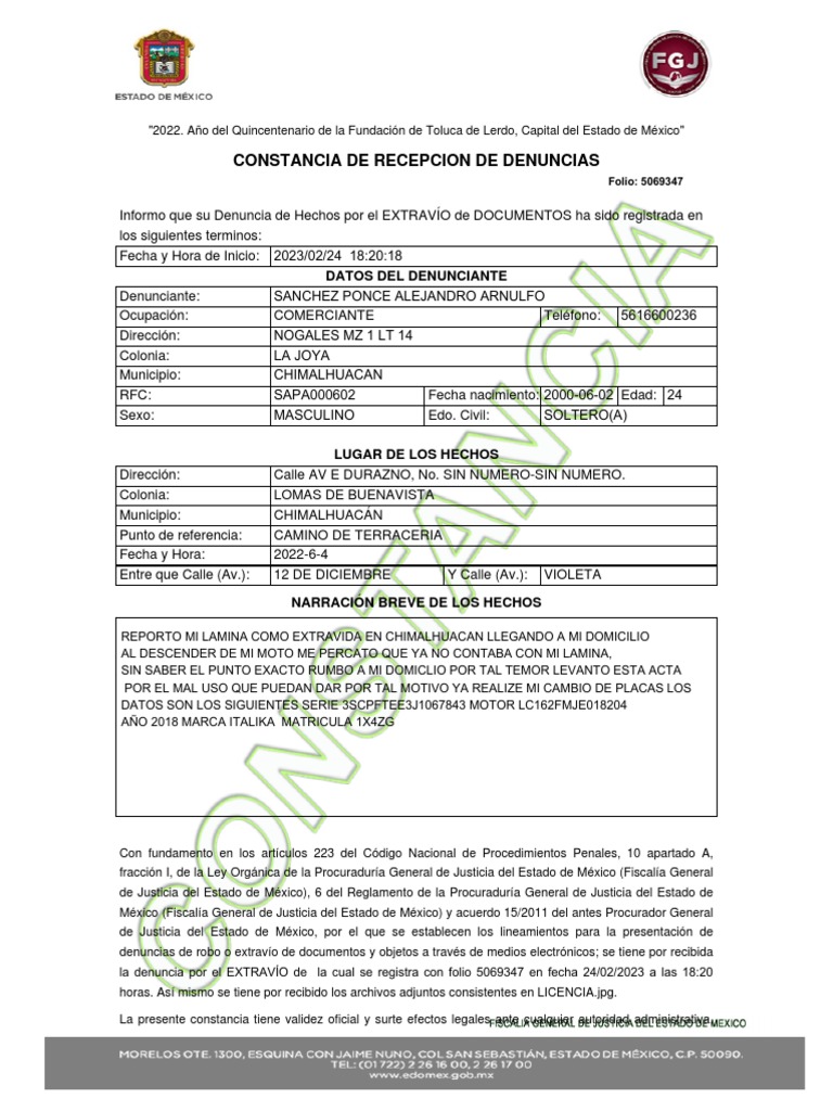 Acta Ale | PDF | México | Gobierno
