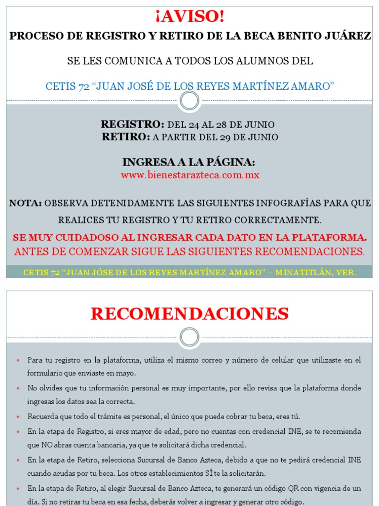 Infografia Becas-Cetis 72 | PDF | Contraseña