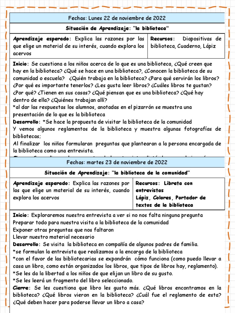 MTP PLAN Biblioteca | PDF | Teatro | Aprendizaje