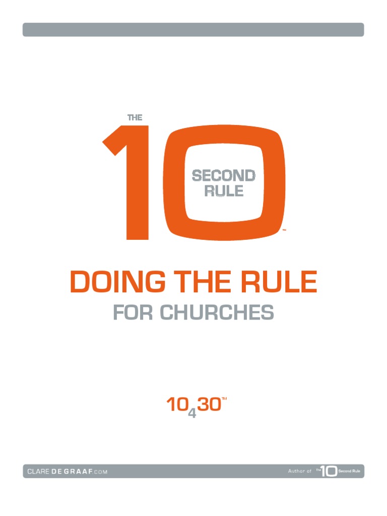 Doing The Rule For Churches | PDF | Obedience (Human Behavior) | Jesus