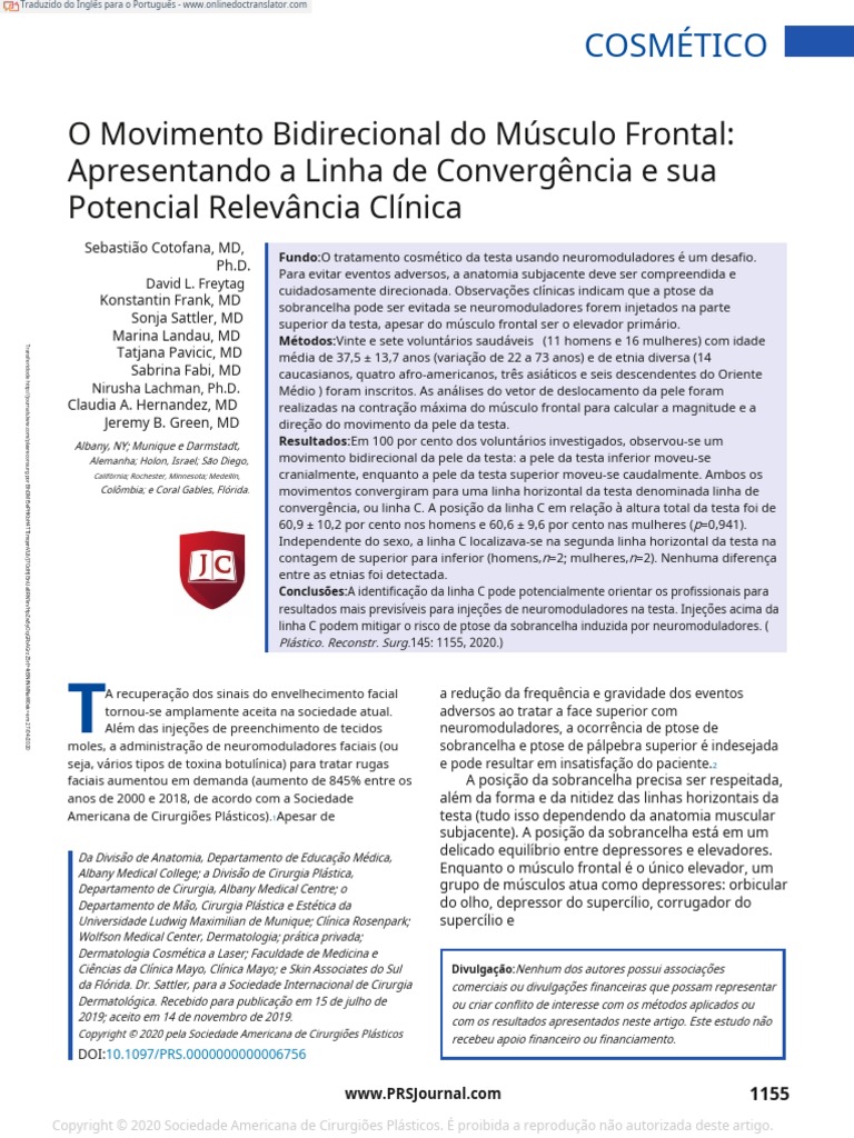 Linha de Convergencia Artigo Cotofana Português | PDF | Toxina ...