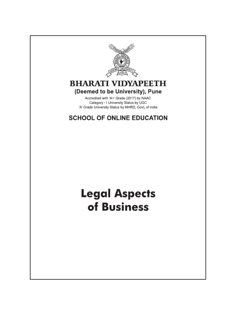 MBA 106 Legal Aspects of Business | Download Free PDF | Guarantee | Law ...