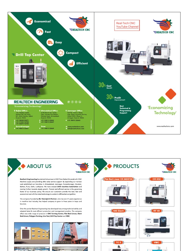 Realtech Brochure CNC PDF | PDF