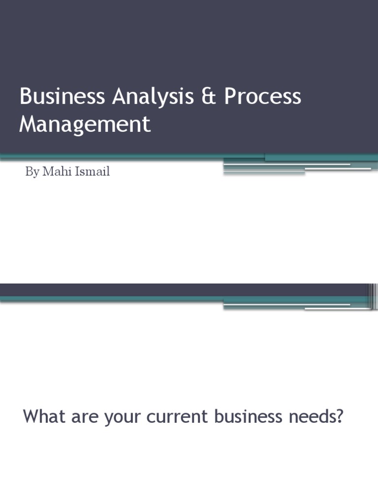 Business Analysis & Process Management | PDF