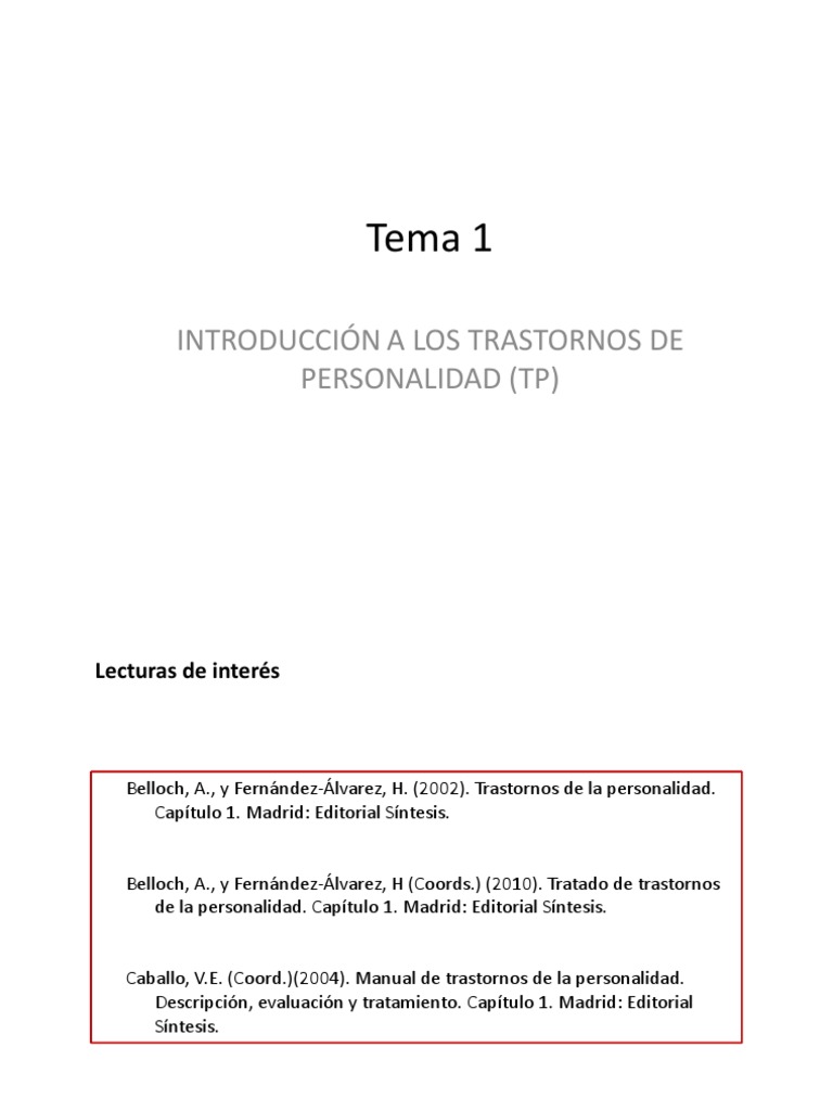 T1 Introducción TP | PDF | Depresión (estado de ánimo) | Comorbilidad