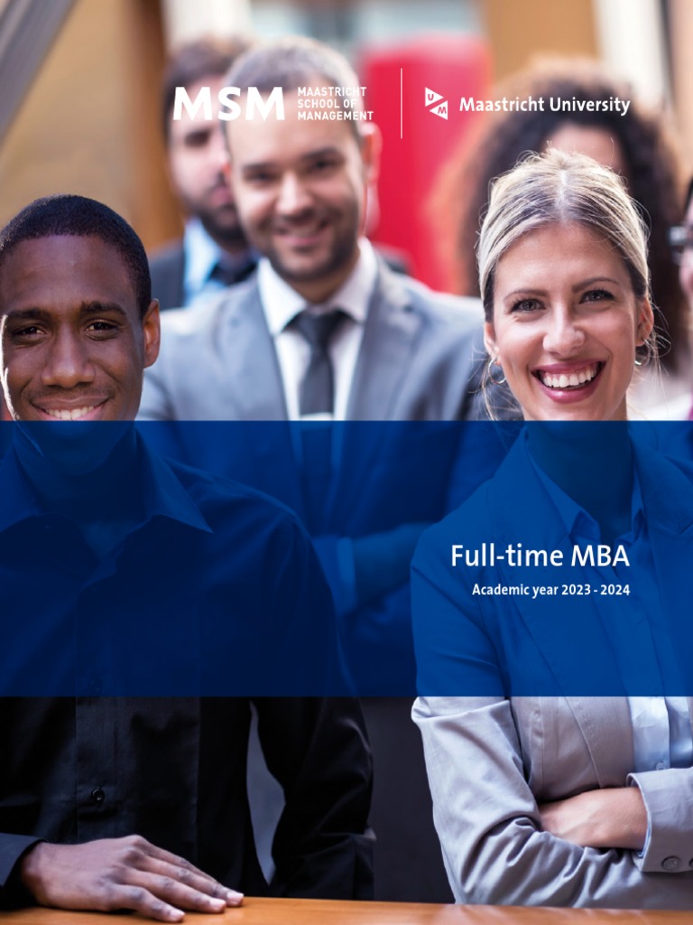 MSM Brochure Full Time MBA 2022 October | PDF | Master Of Business ...