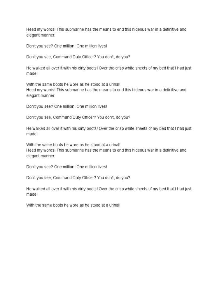 Captain Torres Analysis | PDF