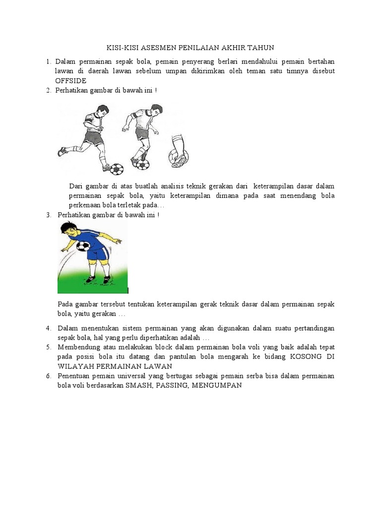 KISI PRA US 2023 Penjas | PDF