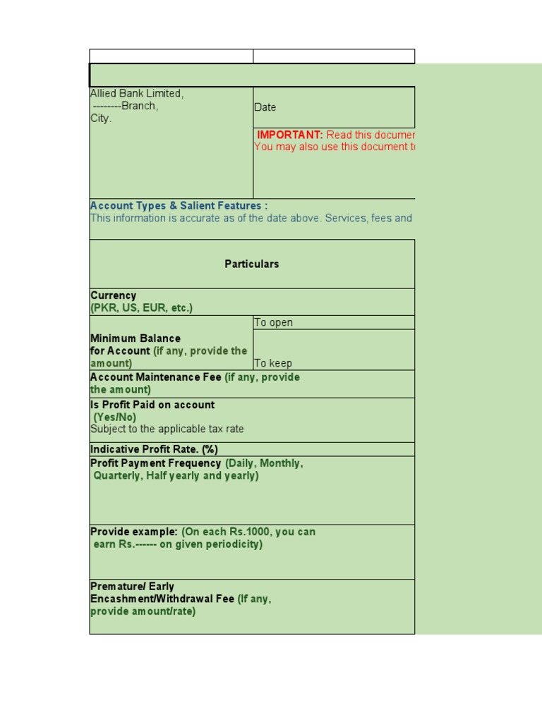 KFS Current AC | PDF | Transaction Account | Banks
